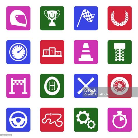 경주 아이콘입니다 광장에서 백색 평면 디자인입니다 벡터 일러스트입니다 1위에 대한 스톡 벡터 아트 및 기타 이미지 1위 개념 교통수단 Istock