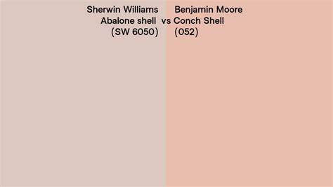 Sherwin Williams Abalone Shell SW 6050 Vs Benjamin Moore Conch Shell