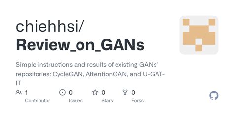 Github Chiehhsi Review On Gans Simple Instructions And Results Of Existing Gans Repositories