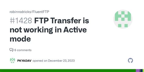 Ftp Transfer Is Not Working In Active Mode · Issue 1428