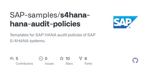 Github Sap Sampless4hana Hana Audit Policies Templates For Sap Hana