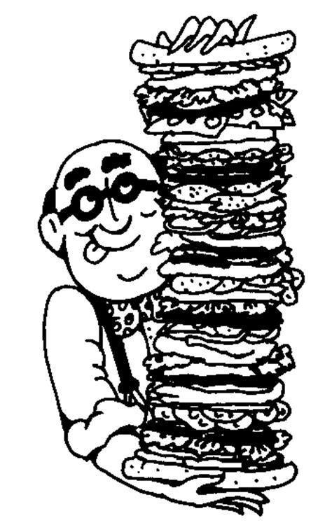 Tall Sandwich Drawing