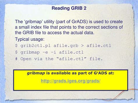 PPT How To Read GRIB With CDMS PowerPoint Presentation Free Download ID