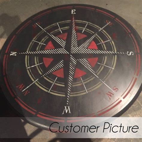 Rose Of Wind Stencil Compass Stencil Large Nautical Stencil Large Wall