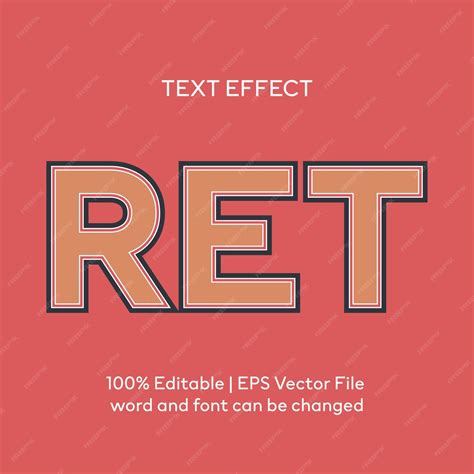 Premium Vector Editable Retro Style Text Effect 3d Text Style Effect