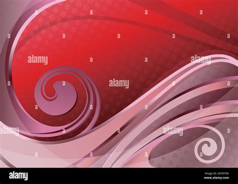 Illustration Of Abstract Red Curve Background Stock Vector Image And Art