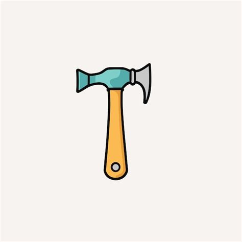 Premium Vector Hammer Icon Clipart Vector Illustration