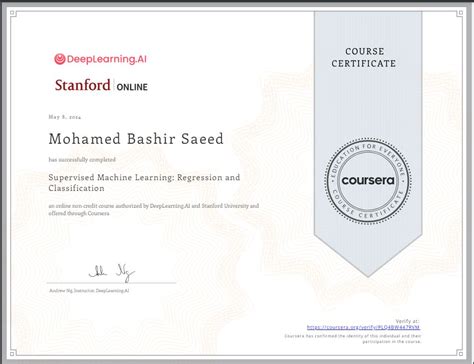 Mohamed Bashir On Linkedin Machinelearning Ai Coursera Datascience
