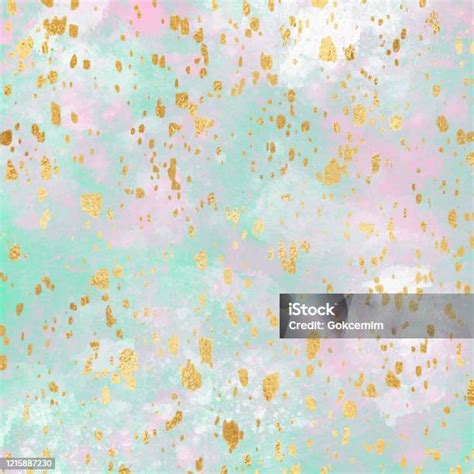 그려진 배경 골드 호 일 색종이 패턴입니다 밝은 색상 브러시 스트로크와 추상 수채화 배경 배너 디자인 인사말 카드 파티 초대 포장 표면 디자인금속 황금 질감 금박 금속에