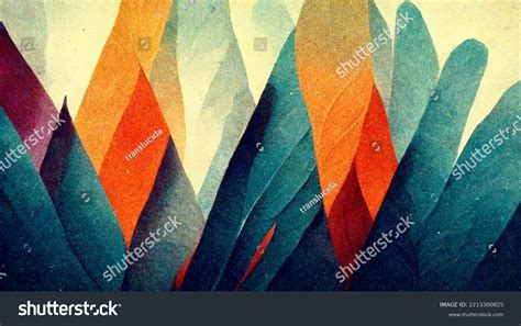 Retro Abstract Peacock Feather Background Wallpaper Stock Illustration