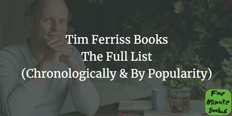 All Tim Ferriss Books Sorted By Date Reading Order Popularity