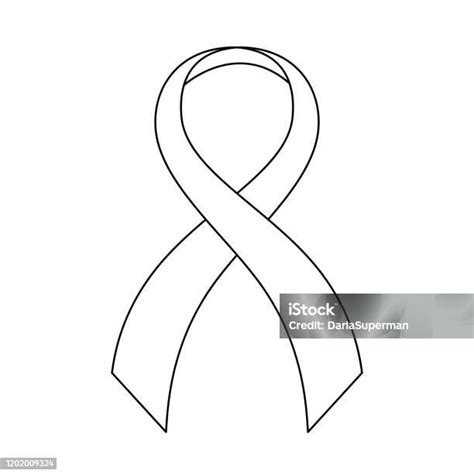 인식 리본 흰색 배경에 선형 아이콘입니다 벡터 일러스트레이션을 참조하십시오 기민에 대한 스톡 벡터 아트 및 기타 이미지 기민