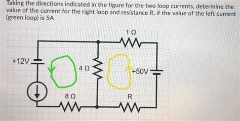 Solved Write Down The Equations For The Two Loops Use The