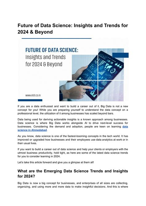 ppt future of data science insights and trends for 2024 and beyond