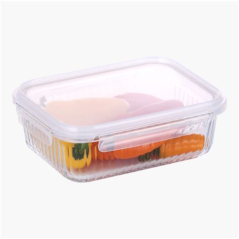 팬맞이세일 웨이브락 내열유리 밀폐용기 투명 직사각 1500ml 네오플램샵