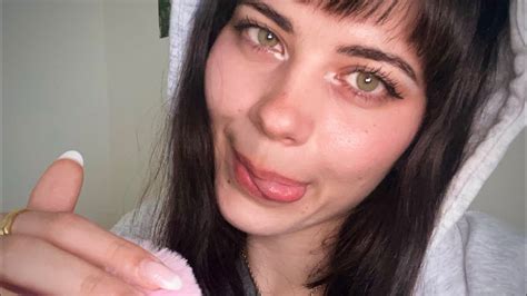 ASMR Up Close Gentle Mouth Sounds Mic Brushing Eye Contact