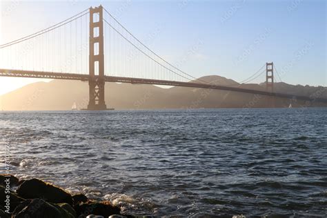 Amazing Walk At The Golden Gate Bridge In San Francisco United States