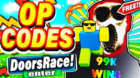 All New Working Codes For Doors Race Clicker 2022 Roblox Doors Race