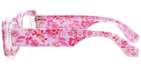 Madeleine Rectangle Pink Prescription Glasses Ublins