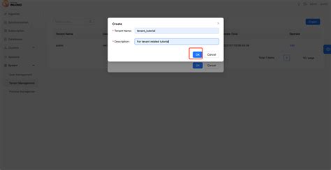 Tenant Management Apache Inlong
