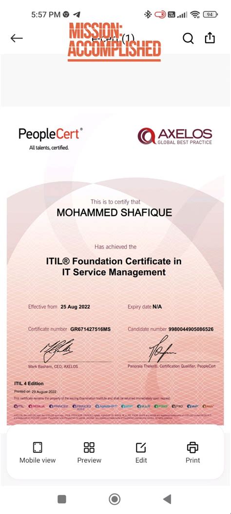 Mohammed Shafique On Linkedin Learning Itilcertified Productmanagementjobs