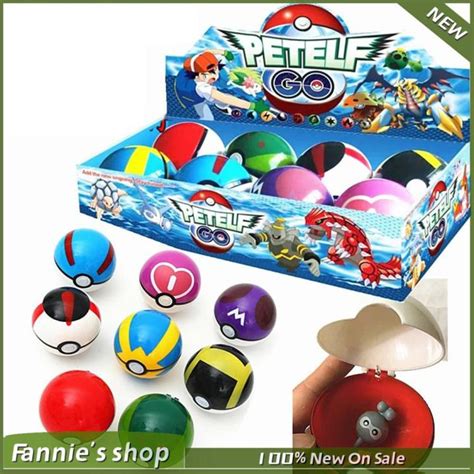 8 ชิ้น Pokemon Pikachu Pokeball ของเล่นรูปสำหรับเด็กของขวัญคริสต์มาส