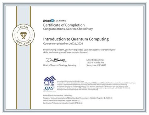 Certificate Of Completion Implementing Supply Chain Management Ppt