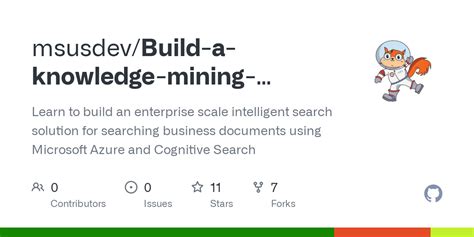 GitHub Msusdev Build A Knowledge Mining Solution Using Azure AI Learn To Build An Enterprise