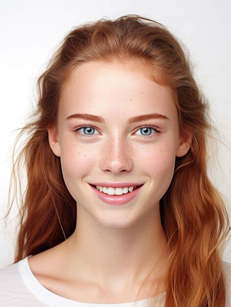 Premium Photo Girl Face With Detailed Skin Texture