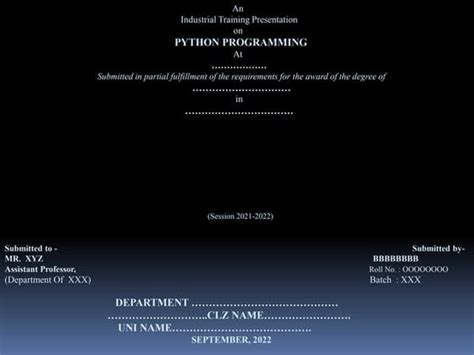 Presentation On Python Pptx Programming Languages Computing