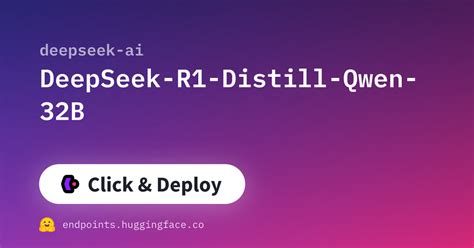 Deploy Deepseek Aideepseek R1 Distill Qwen 32b Inference Endpoints By Hugging Face
