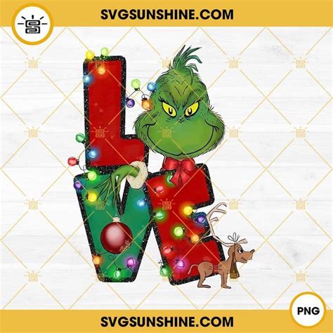 Grinch And Max Love Christmas Png Grinch Christmas Png Grinch