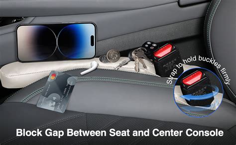 Homaupt Leather Car Seat Gap Filler Universal For Car Truck SUV To