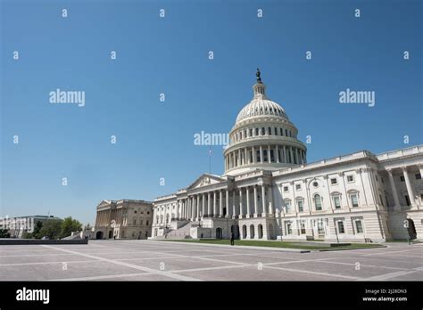 View Of The East Front Of The Us Capitol Building Washington Dc Usa