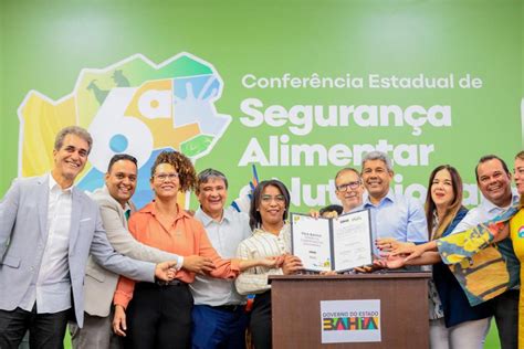 Bahia Adere Ao Plano Brasil Sem Fome E Recebe Recursos Do PAA