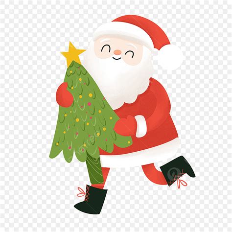 Christmas Santa Claus Clipart Png Images Santa Claus Holding Christmas