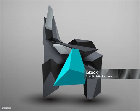 3d 프리즘 글꼴 H 3차원 형태에 대한 스톡 벡터 아트 및 기타 이미지 3차원 형태 거리 예술 건축자재 Istock