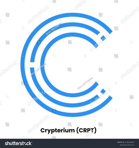 Crypterium Crypto Currency Symbol Crpt Crypto Stock Vector Royalty