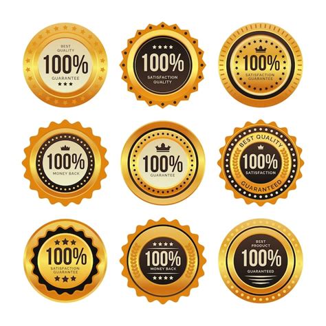 Premium Vector Set Of Premium Quality Labels Gurantee Label