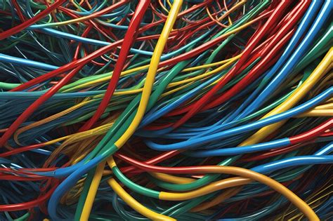 Premium Ai Image Abstract Array Of Colorful Network Transmissions