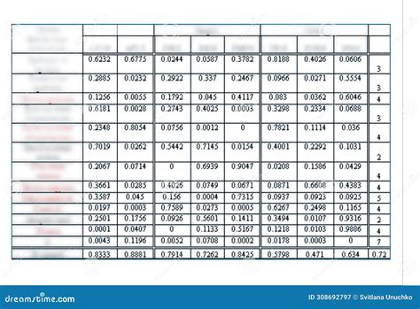 Modern Table Layout Template With Highlighted Row Flat Design Easy To