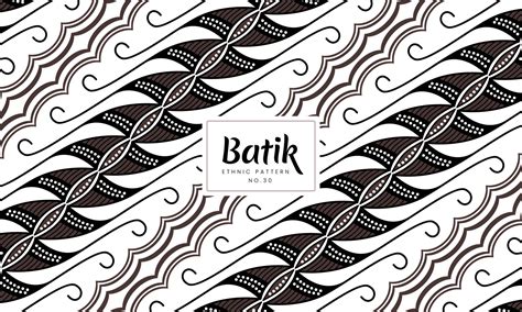 Batik Indonesian Parang Traditional Floral Patterns Vector 18862272