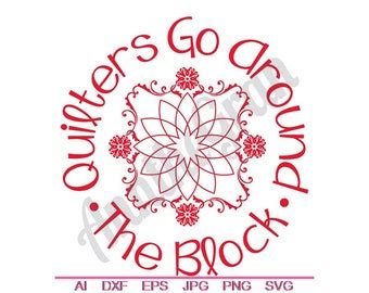 Quilting Queen Quilt Block Svg Dxf Eps Png Vector Etsy