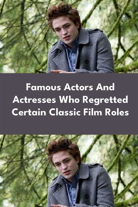 Famous Actors And Actresses Who Regretted Certain Classic Film Roles