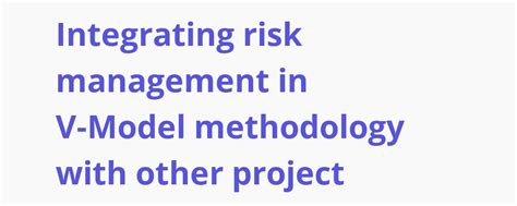 Can V Model Methodology Be Combined With Other Project Mgmt Methods To