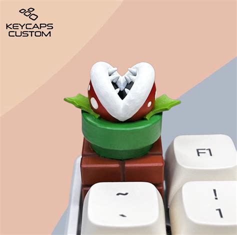 Piranha Plant Mario Artisan Keycap For Mx Style Keyboard