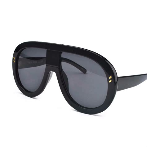 Mincl Small Face Sunglasses Large Frame Personality Fashion Ladies