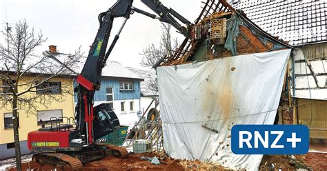 Wandeinsturz Wiesloch Abriss des Unglückshauses hat vor Augen des