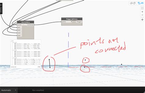 Polygonbypoints Would Not Create 2d Shape When Reading From A List Of Coordinates In Dynamo