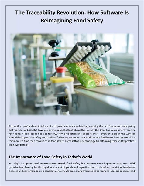 The Traceability Revolution How Software Is Reimagining Food Safety Pdf